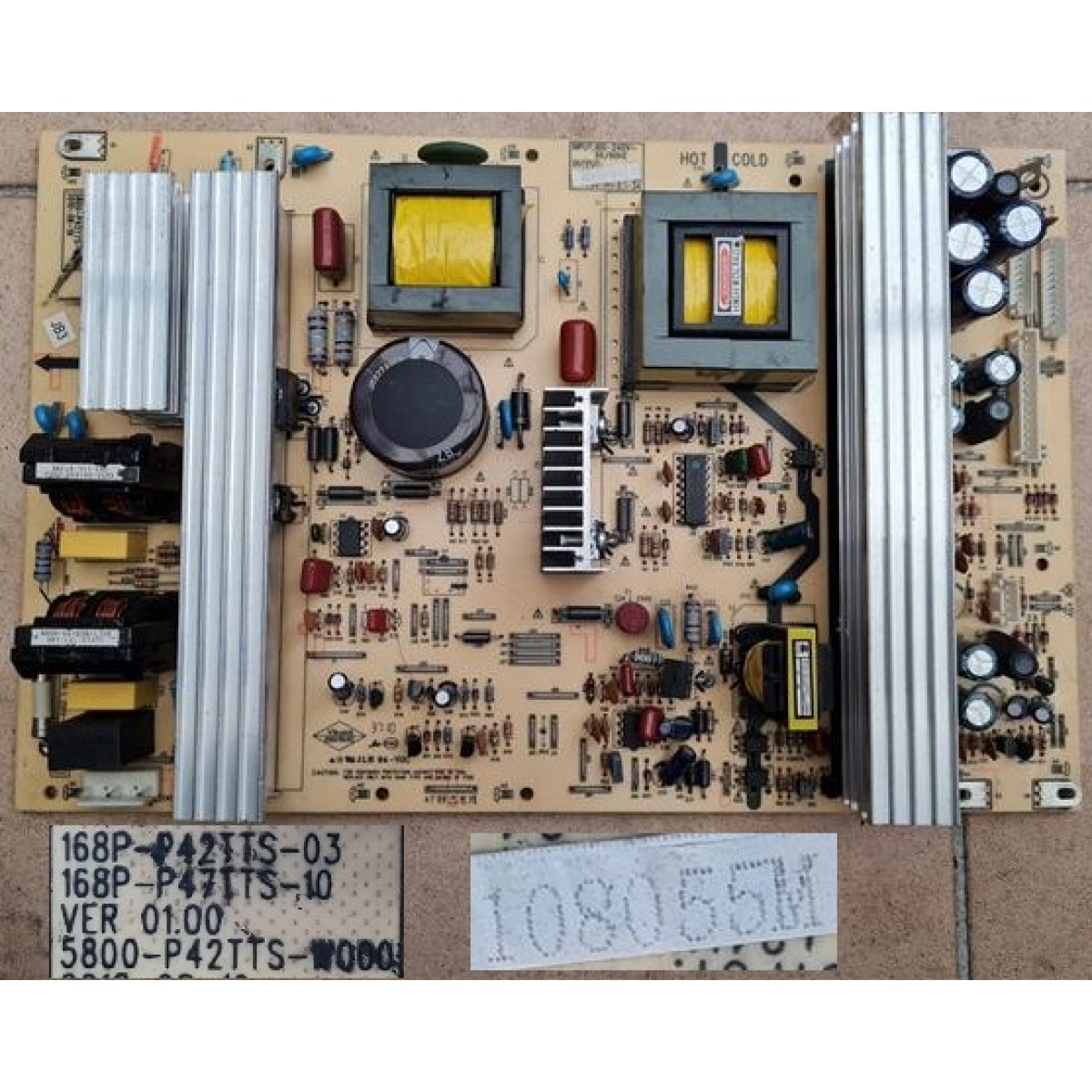 BAUHN AS-47FHD1 POWER BOARD 5800-P42TTS-W000 168P-P42TTS-03 168P-P47TTS-10 108055M