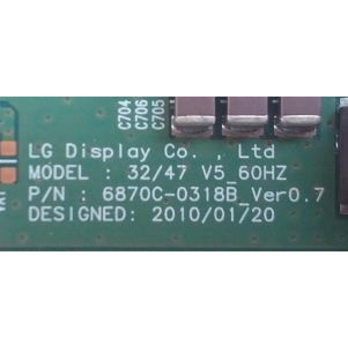 BAUHN AS-47FHD1 T-CON BOARD 6871L-2144C 6870C-0318B