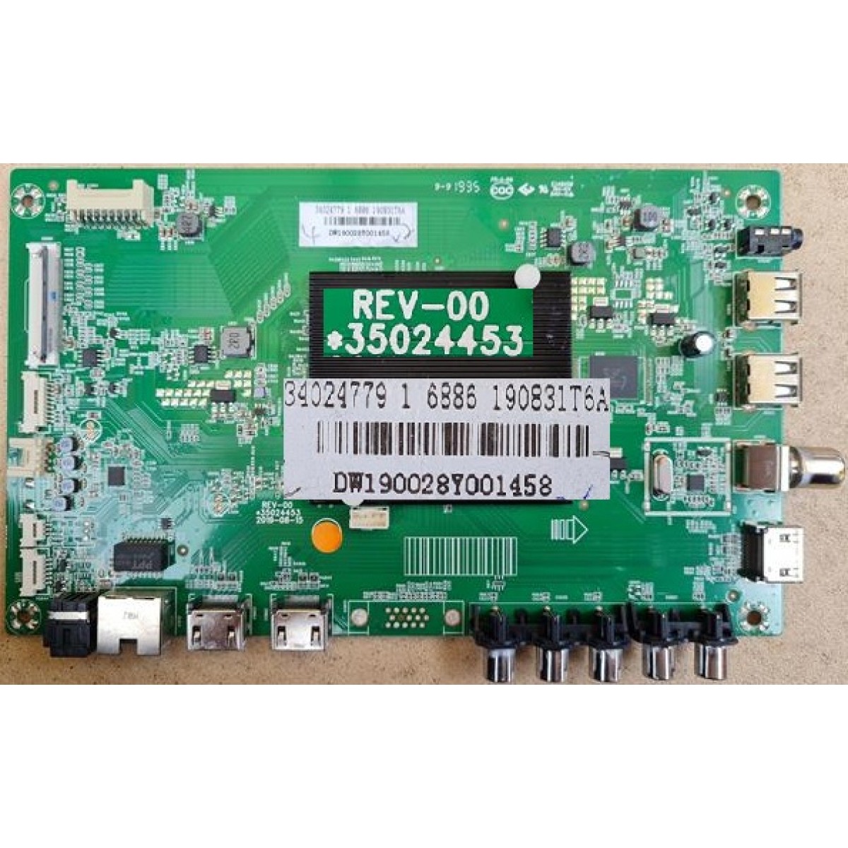 JVC LT-58N7105A MAIN BOARD 35024453 34024779