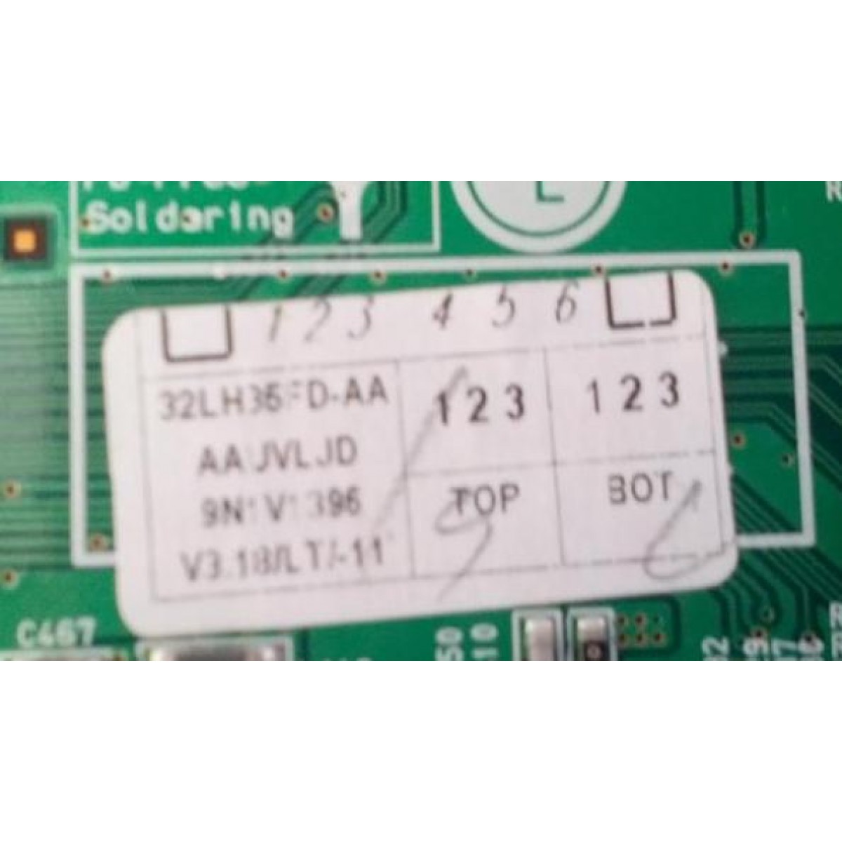 LG 32LH35FD MAIN BOARD EBU60690602 EAX59793902