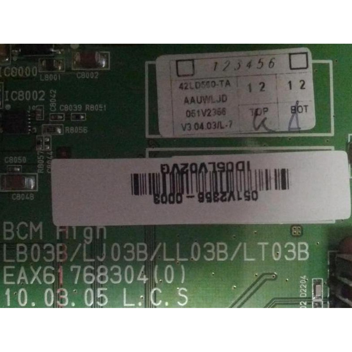 LG 42LD560 MAIN BOARD EBU60870701 EAX6176804