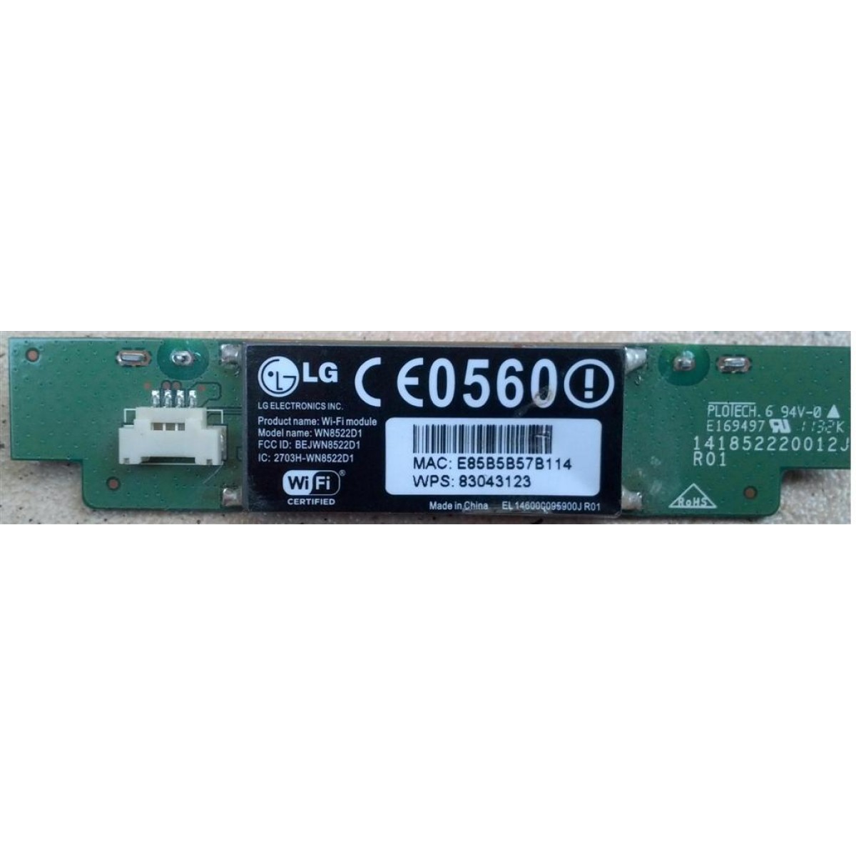 LG 55LW9500 WIFI MODULE WN8522D1 EAT61333101