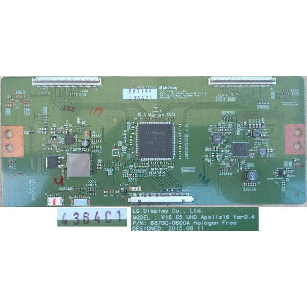 LG 65UH652T T-CON BOARD 6871L-4364C 6871L-4757A 6870C-0600A