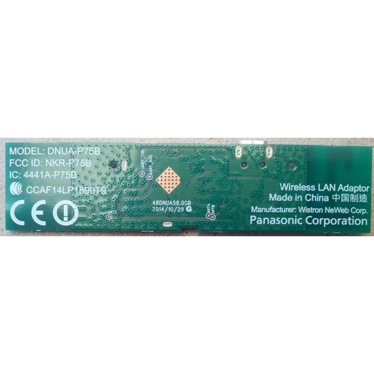 PANASONIC TH49DX600U WIFI MODULE N5HBZ0000114 DNUA-P75B
