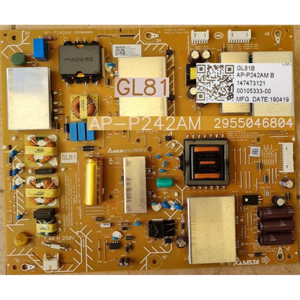 SONY KD55X8500G POWER GL81B BOARD AP-P242AM 147473121 2955046804