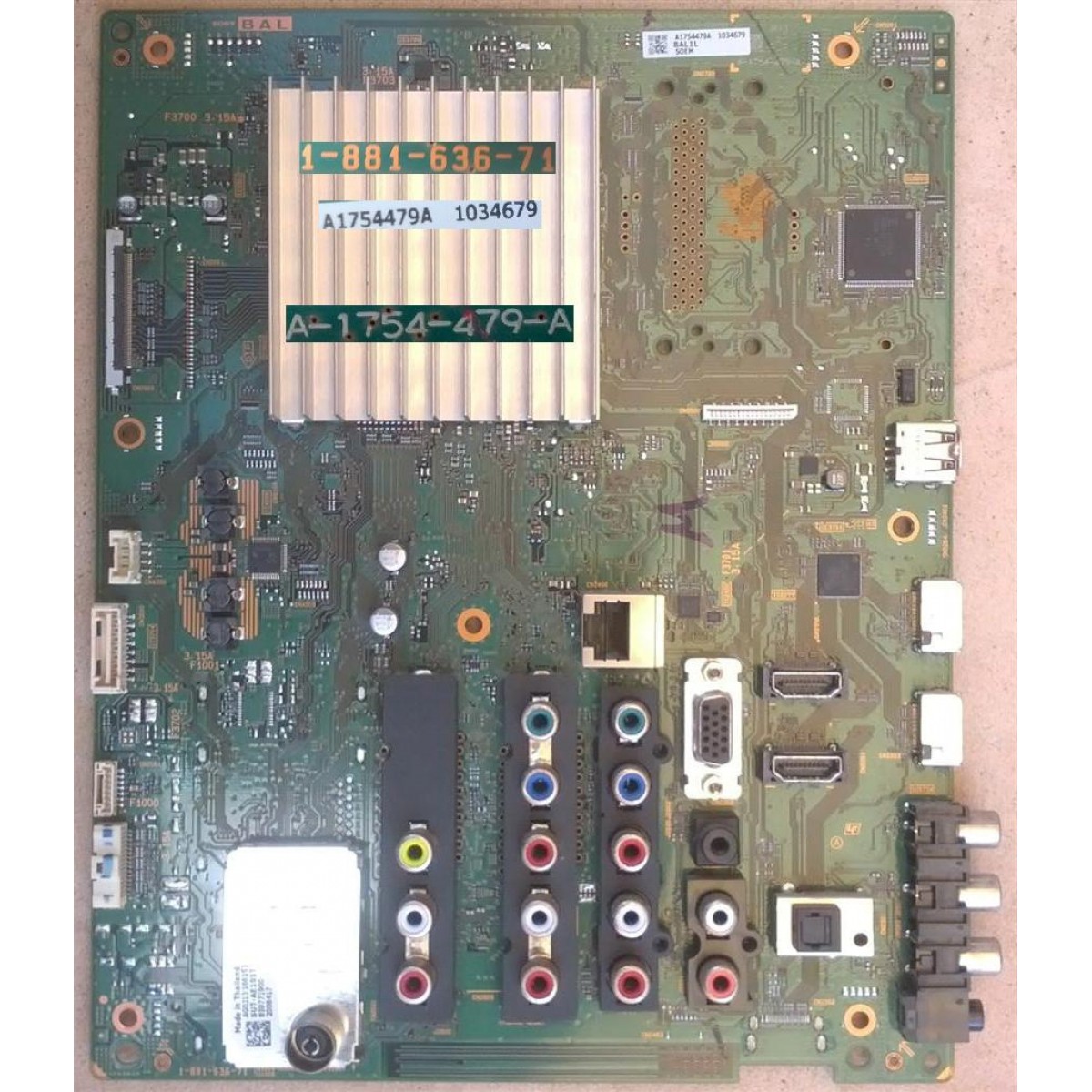 SONY KDL46HX800 BAL BOARD 1- 881-636-72 A1754479B 1- 881-636-71 A1754479A