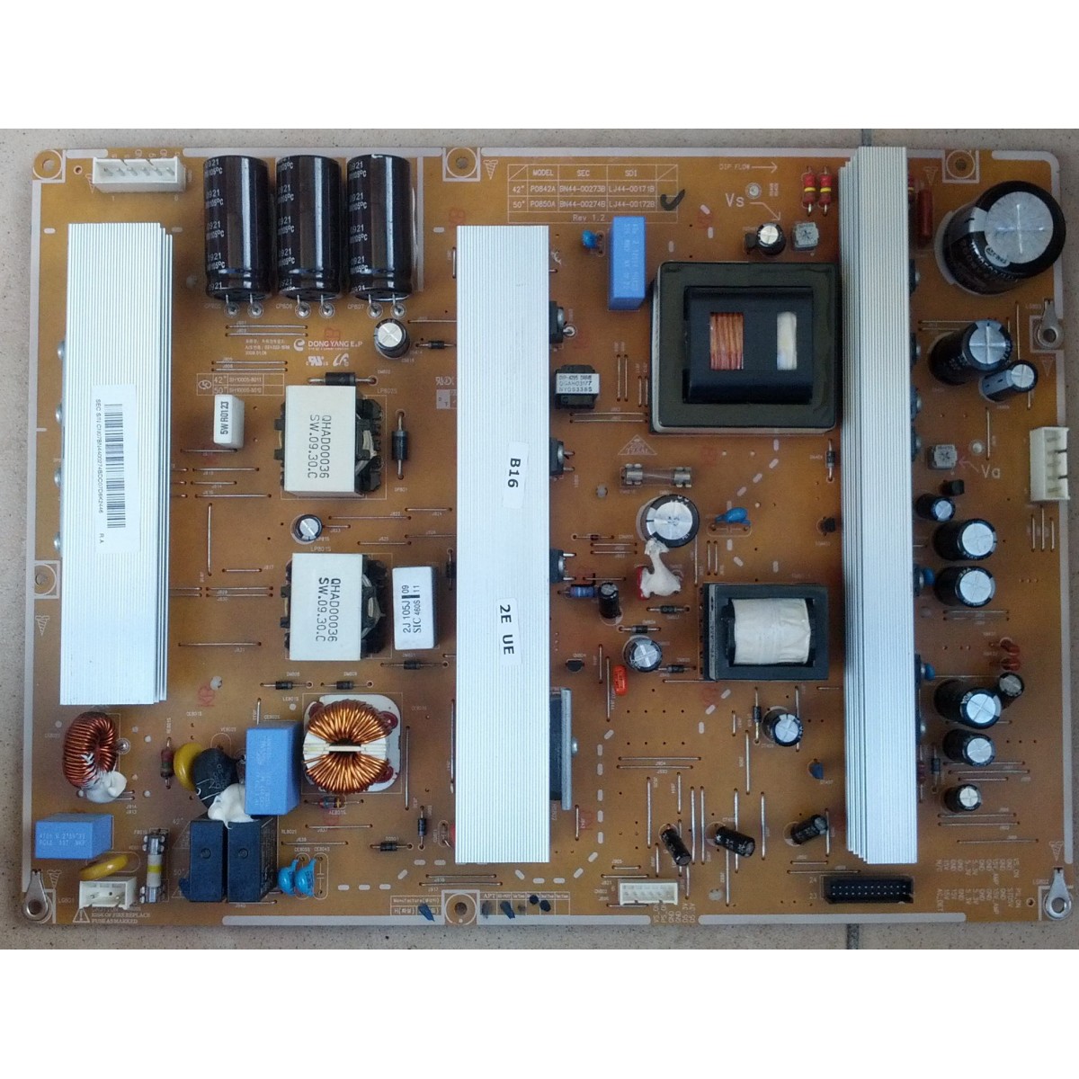 SAMSUNG PS50B550 POWER BOARD BN44-00274B LJ44-00172B